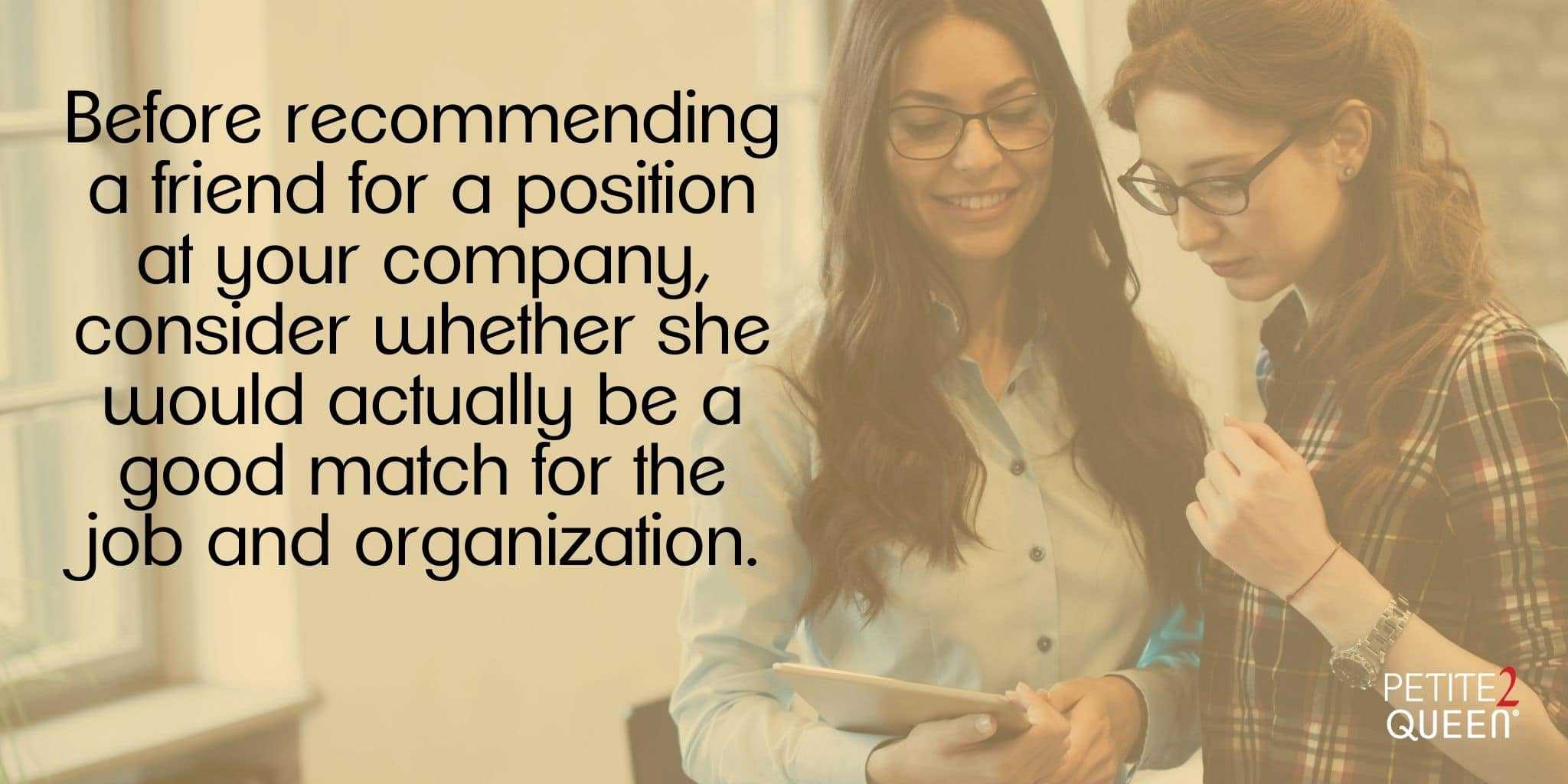 Should You Actually Help a Friend Land a Job? - Strategic Sales Queen